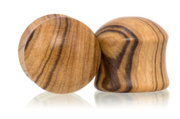 Olive Wood Convex - Ear Gauges, Wood Plugs | Omerica Organic