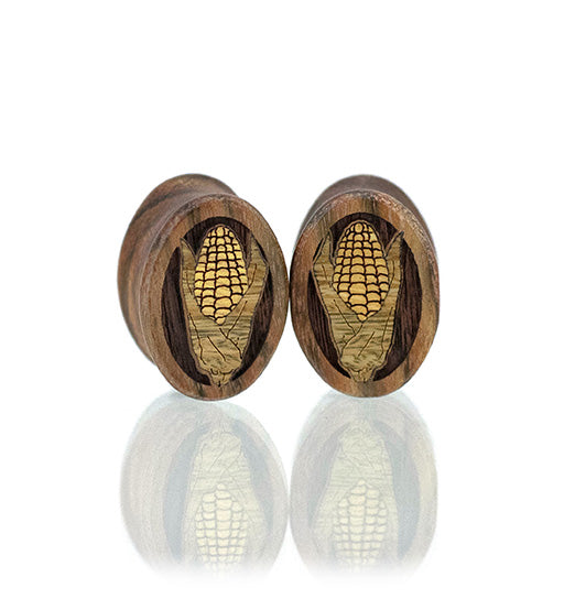 Corn - Ovals - Ear Gauges, Wood Plugs, Body Jewelry | Omerica Organic